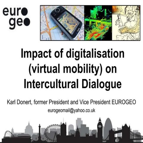 Impact of digitalisation (virtual mobility) on Intercultural Dialogue | PPT