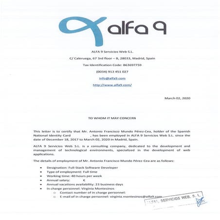Alfa 9 | PDF