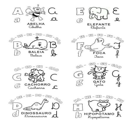 Alfabeto A Para Colorir Meu Alfabeto Para Colorir – Profª Ellana