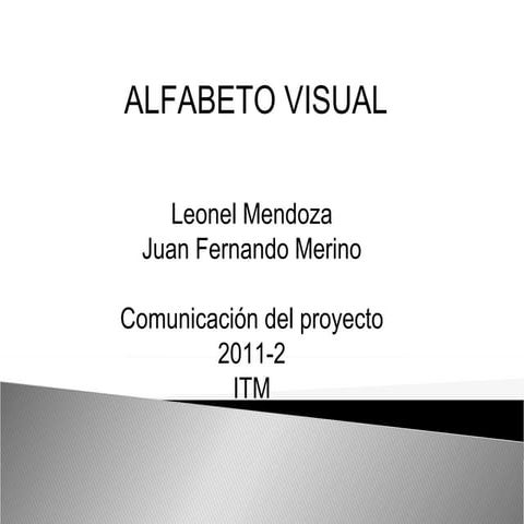 Alfabeto visual | PPTX