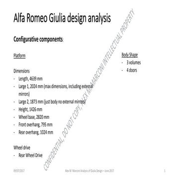 Alfa romeo giulia design analysis | PPTX