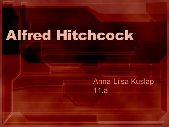 Alfred hitchcock | PPT
