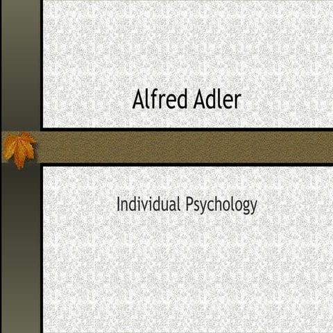 Alfred adler | PPT