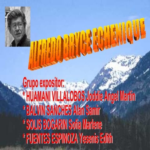 alfredo bryce echenique | PPT