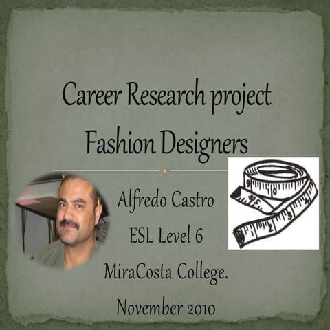 Alfredo castro career research project | PPT