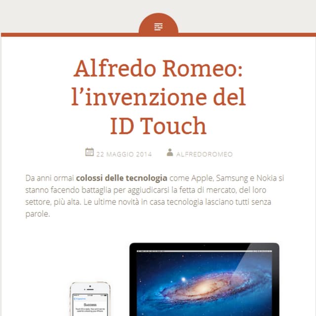 Alfredo Romeo ci spiega l'ID touch | PDF