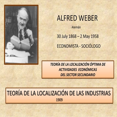 Alfred weber | PPTX