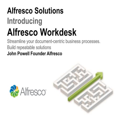 alfresco-2.ppt | Operating Systems | Computer Software and Applications