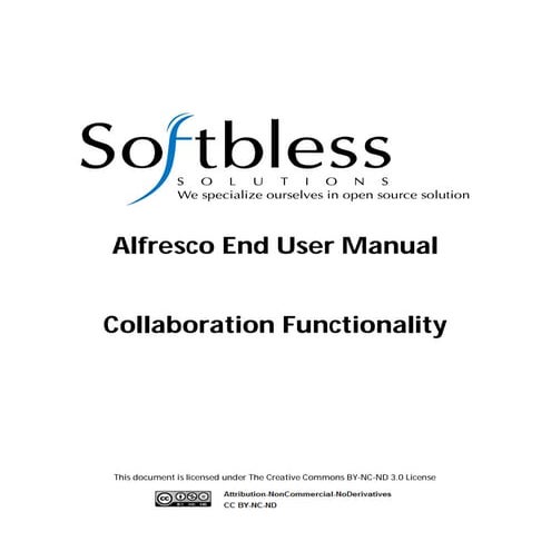 Alfresco 4 collaboration functionality - by softbless - part 9 | PDF