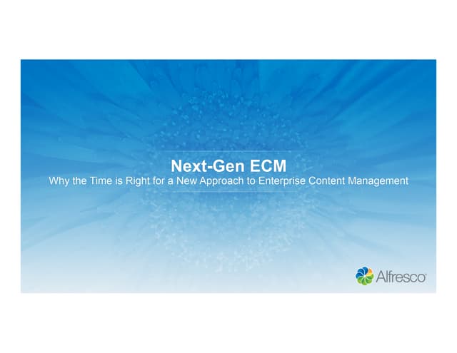 Four Trends of Next Generation ECM | PPT Four Trends of Next Generation ECM | PPT