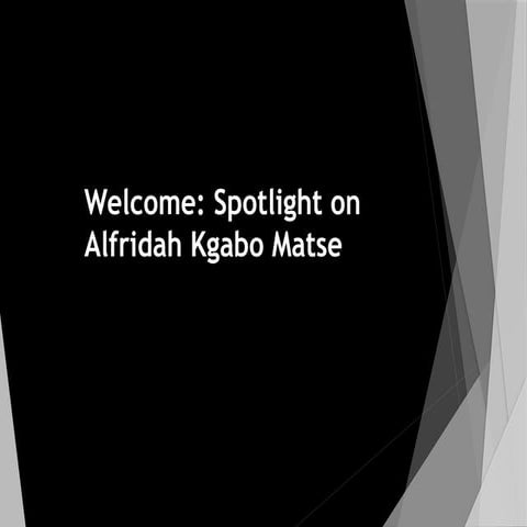 Alfridah Kgabo Matse Presentation on Transforming Dental Health in ...