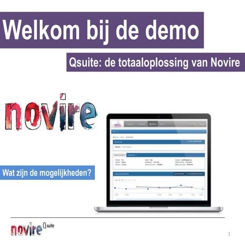 Een rondleiding door de Qsuite | De totaaloplossing van Novire | PPTX