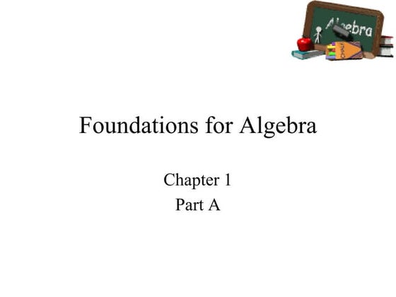 INTRODUCTION TO ALGEBRA | PPT