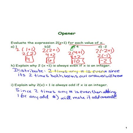 Alg2.5 A Notes | PDF