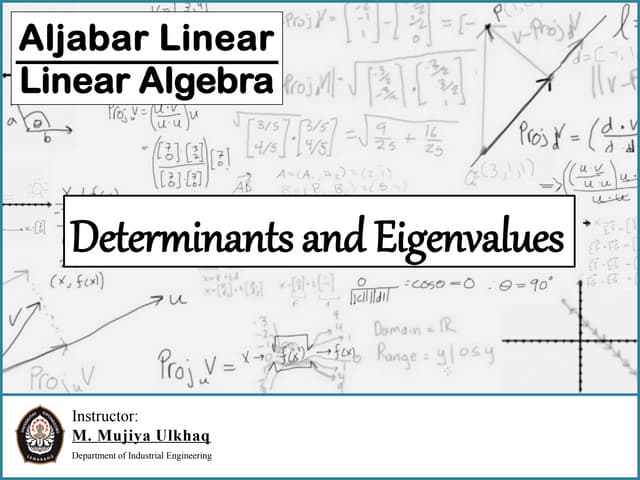 Linear Algebra Determinants And Eigenvalues Pdf