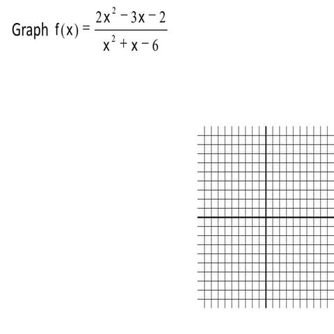 Alg2 Graphing Rational Functions (One More) | PPT