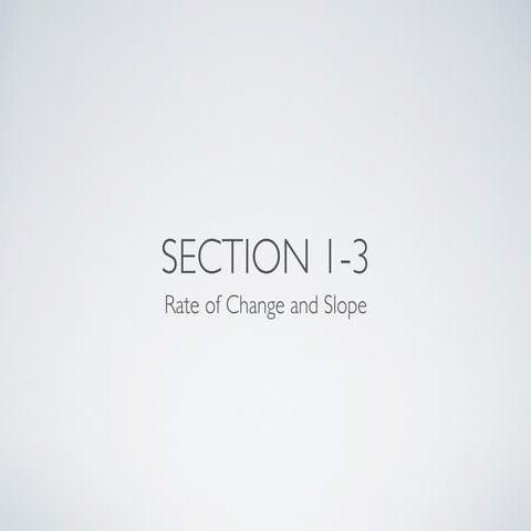 Algebra 2 Section 1-3 | PPT