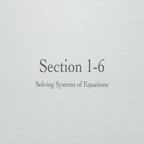 Algebra 2 Section 1-6 | PPT