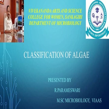 Algae Introduction , application and USES | PPTX