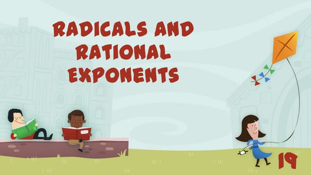 Rational Exponents | PPT