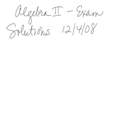 Algebra 1 Exam Solution | PPT