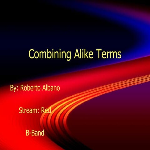 Algebra Benchmark2 Ppt