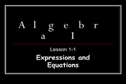 Algebra Expressions in Word Problems | PPT