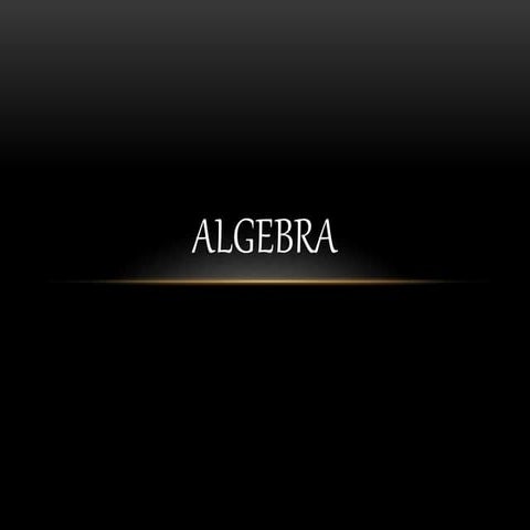 Historical Algebra | PPTX