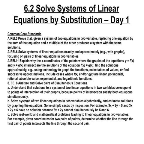 Algebra162SolveSystemsofLinearEquationsbySubstitutionDay1-1.pptx