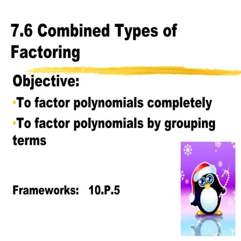 Algebra 7 Point 6 | PPT