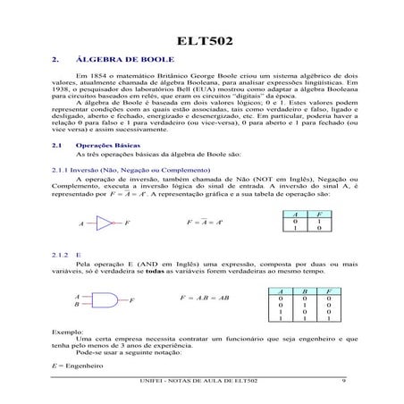 Algebra de boole | PDF