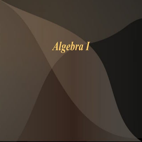 Algebra i | PPT | Programming Languages | Computing