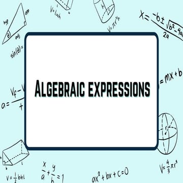 ALGEBRAIC EXPRESSION for grade 6 3rd quarter.pdf