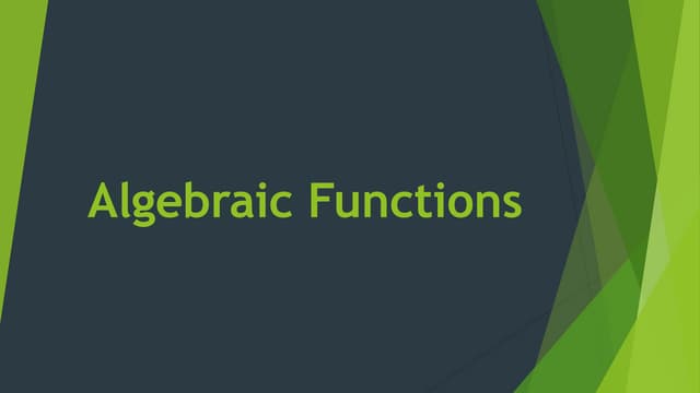 Algebraicfunctionspowerpoint 151019190413 Lva1 App6892 Pptx