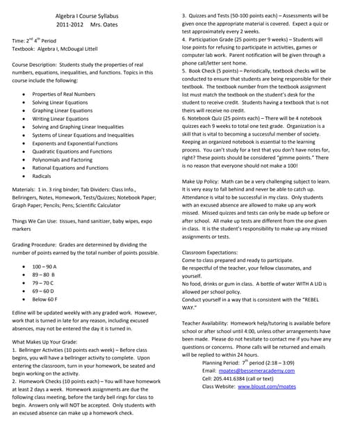 Gemetry Course Syllabus | PDF