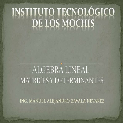Algebra lineal eo | PPTX