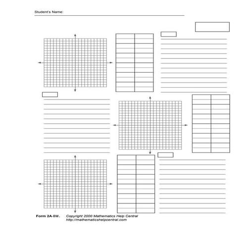 Algebra tables | PDF