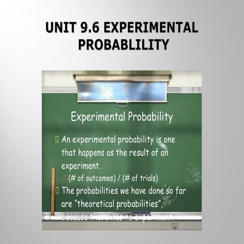 11.2 experimental probability | PDF