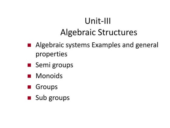Exploring Group Theory in Discrete Mathematics | PPT
