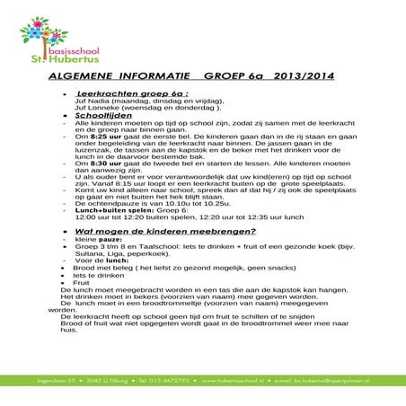 Algemene informatie 2013 2014 | PDF