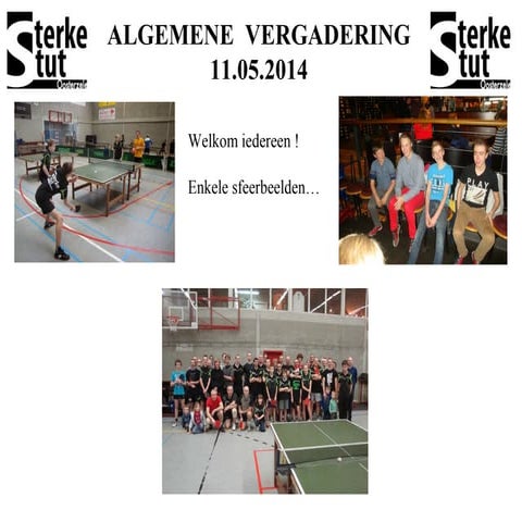 Algemene vergadering 13 mei 2014 | PPT