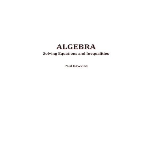 Alg linear equation and up | PDF