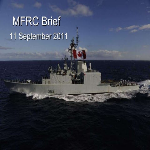 HMCS ALGONQUIN - CO's presentation - September 11 | PPT