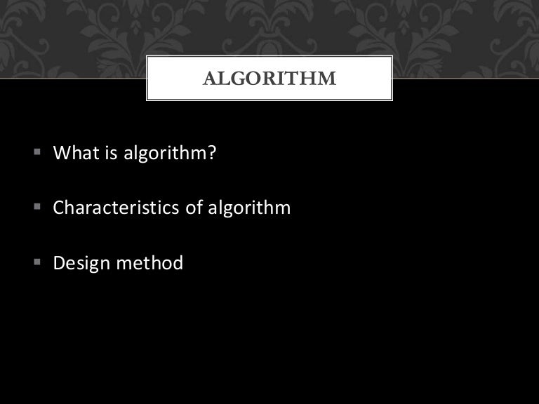 Algorithm - Introduction
