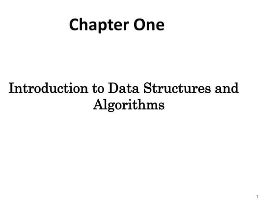Data Structures And Algorithm Module 1pptx