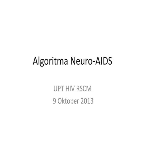 Algoritma Neuro AIDS | PPTX