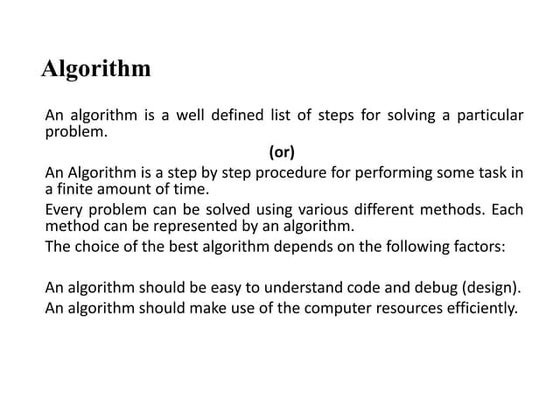 Introduction To Algorithms Pptx Programming Languages Computing