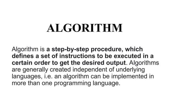 Algorithm And Its Notations Complexities Ppt
