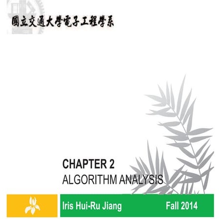 Algorithm 2algorithm Analysis Pdf