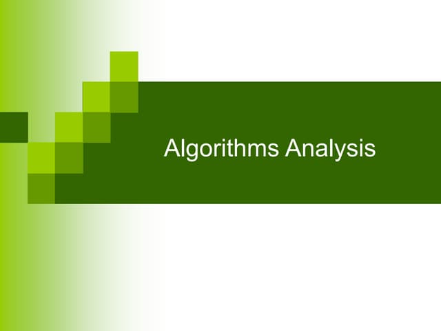 Algorithm Analysispdf 8363